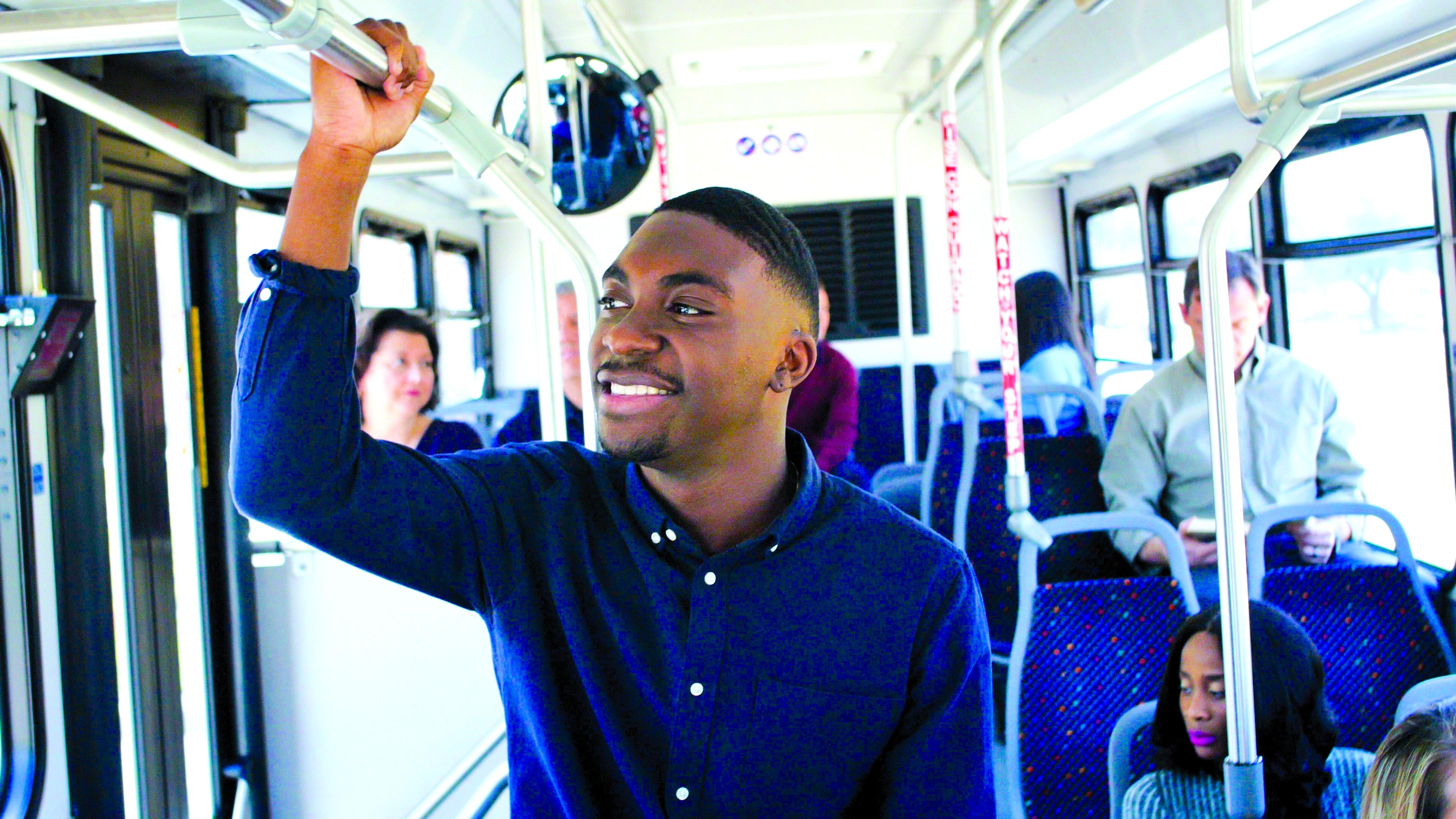 Passengers on Connect Bus | DCTA